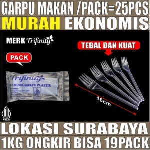 garpu makan bening pack halal