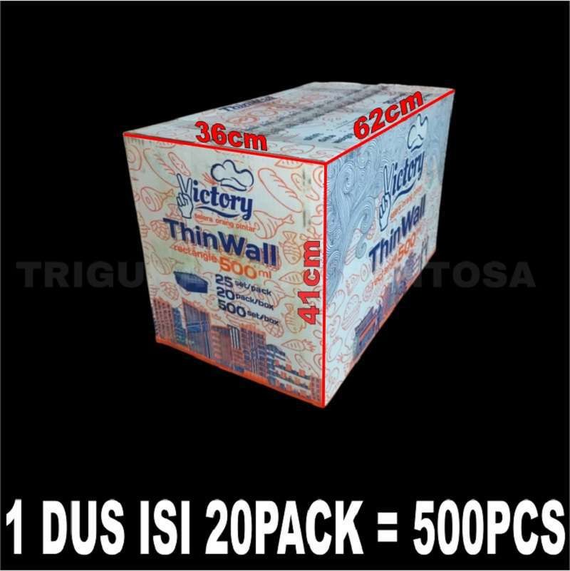 thinwall rect 500ml dus victory thinwall rect 500ml dus victory