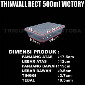 thinwall rect 500ml dus victory